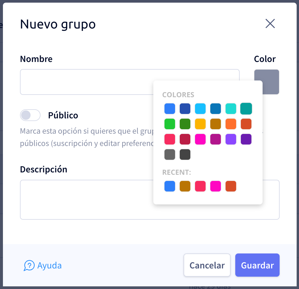 Como crear un grupo – Centro de ayuda de Easymailing | Guía y soporte ...