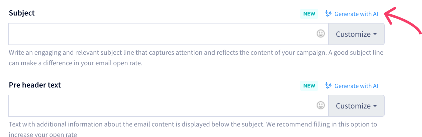 Generation of Subject Lines and Preheader Texts with Artificial Intelligence – Easymailing Help ...