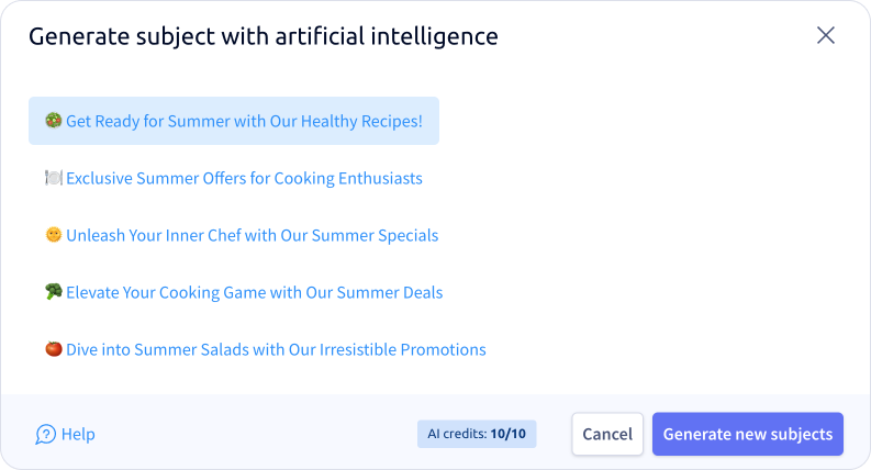 Generation of Subject Lines and Preheader Texts with Artificial ...